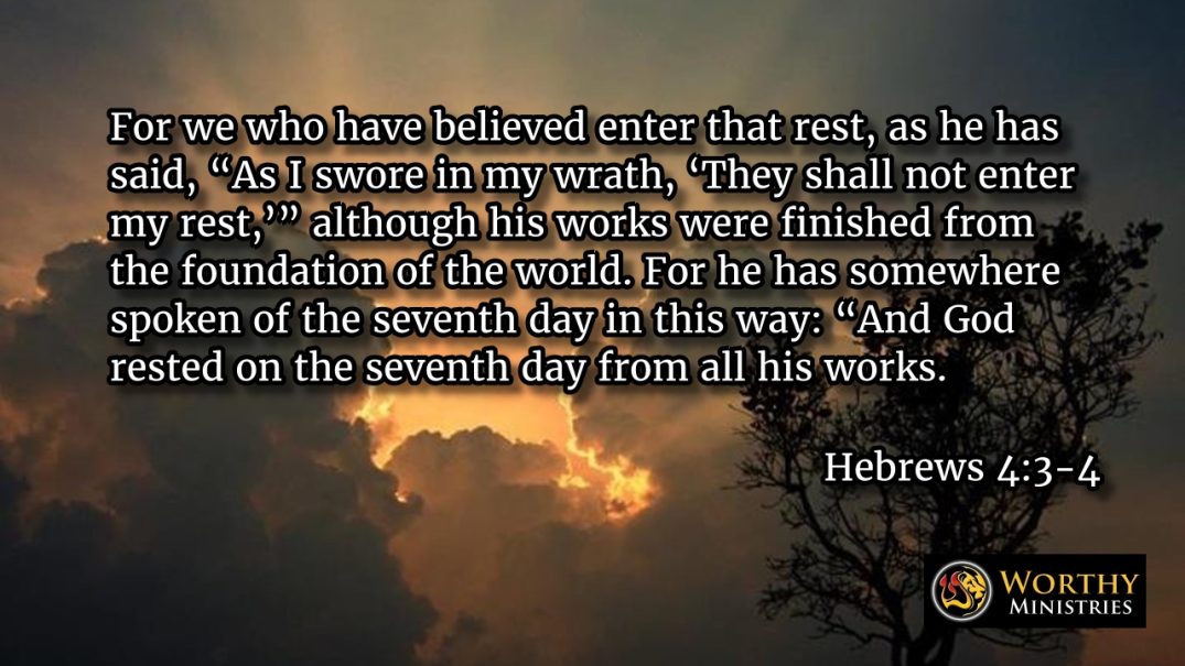 Enter His Rest That Cannot Be Shaken! - Worthy Christian Devotions ...